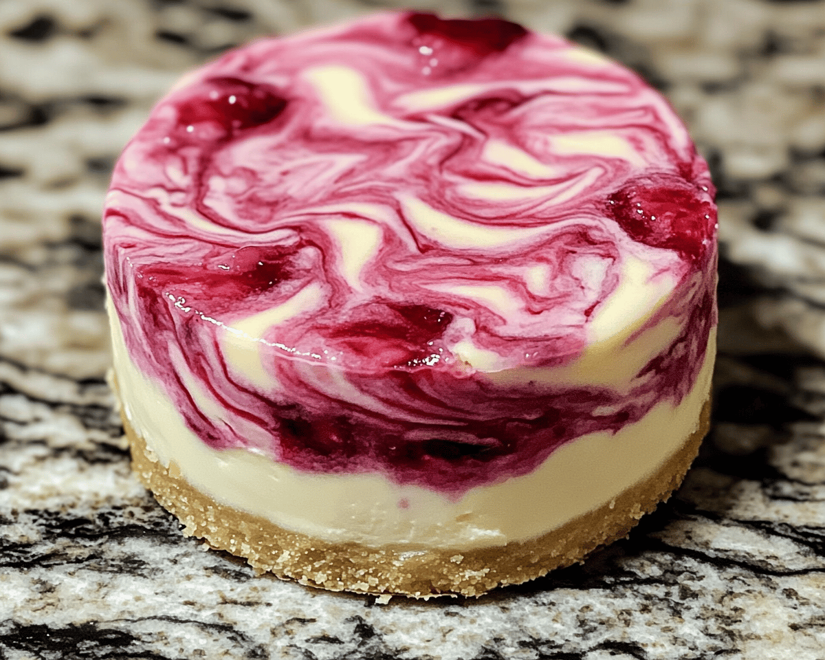 Homemade Raspberry Swirl Cheesecake – Yummy Bric