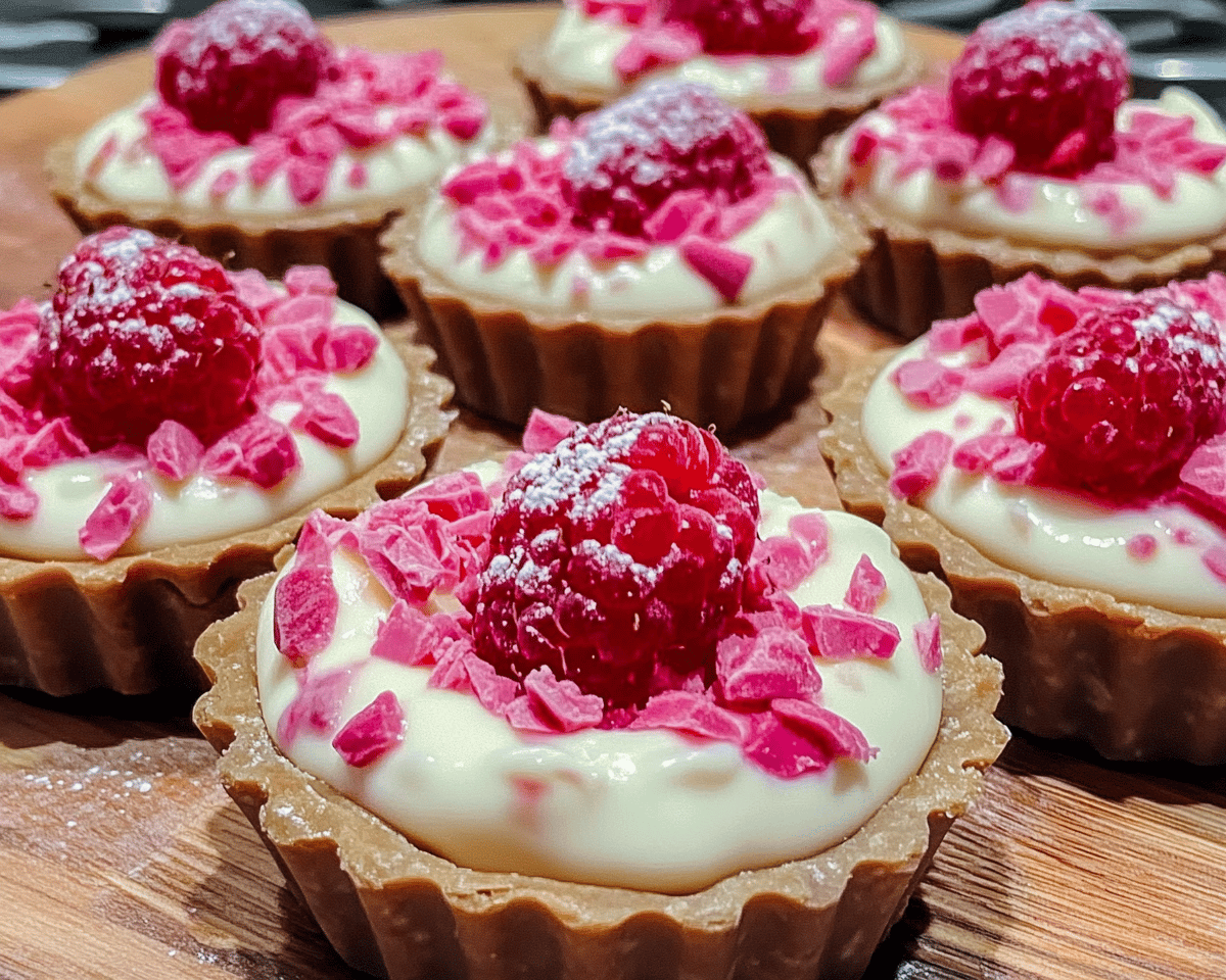 Raspberry White Chocolate Tartlets – Yummy Bric