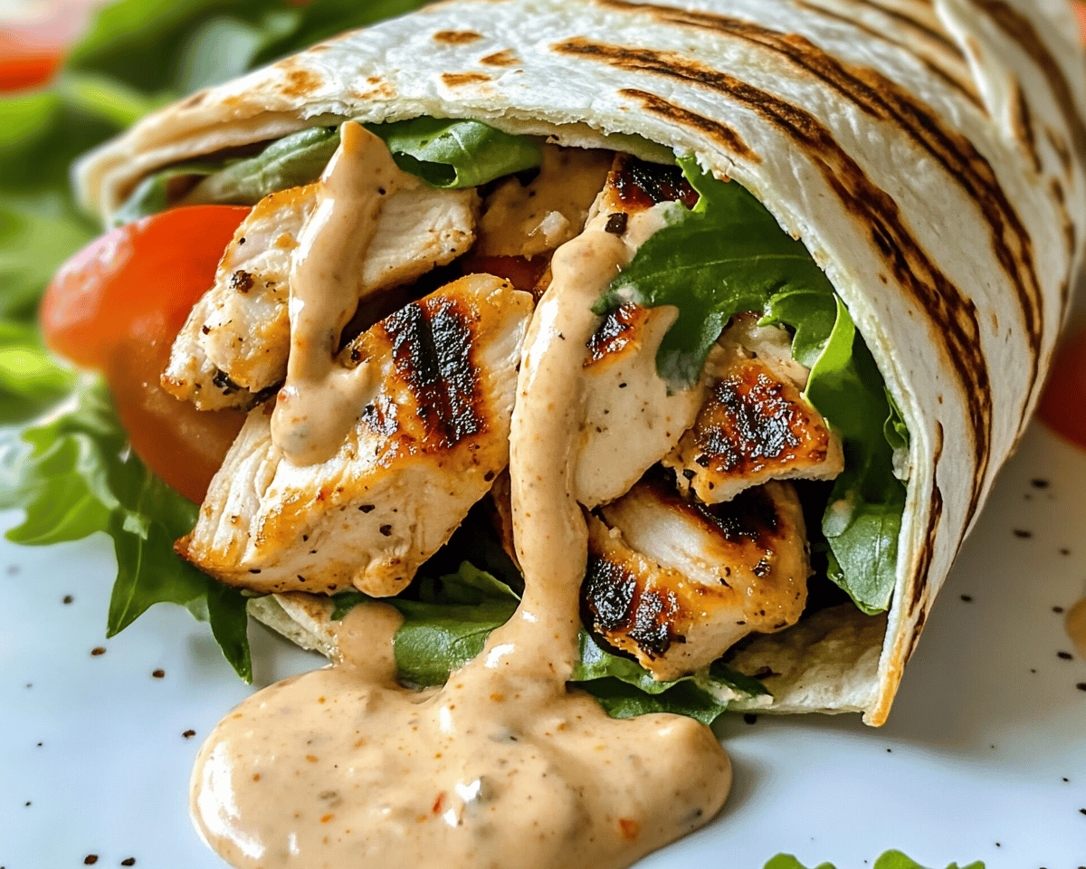 Spicy Grilled Chicken Wrap with Chipotle Mayo Recipe – Yummy Bric