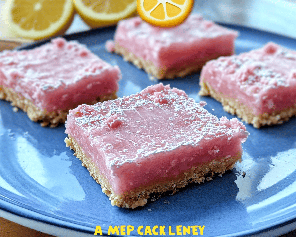 A Must-Try Pink Lemonade Bars Recipe – Yummy Bric