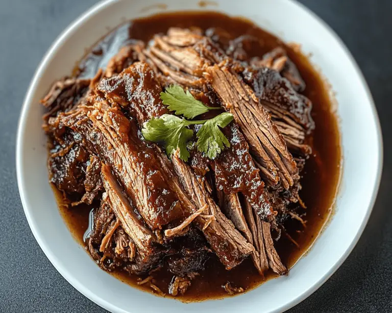 Caramelized Pulled Beef Brisket – Yummy Bric
