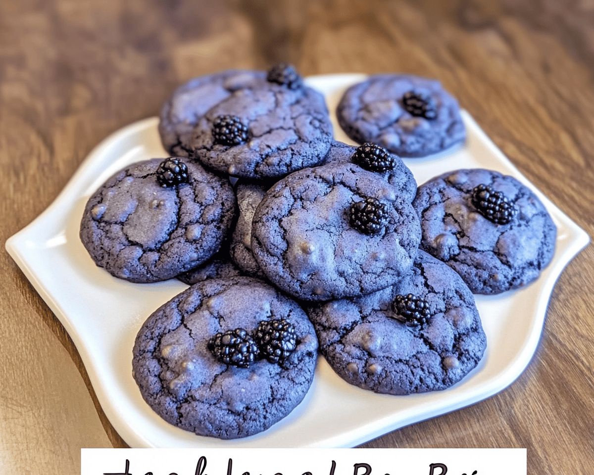 Handmade Blackberry Cookies – All-Natural Blue Color! – Yummy Bric