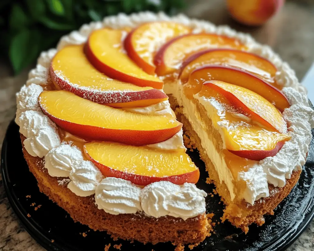 Fresh Peach Cake – Yummy Bric