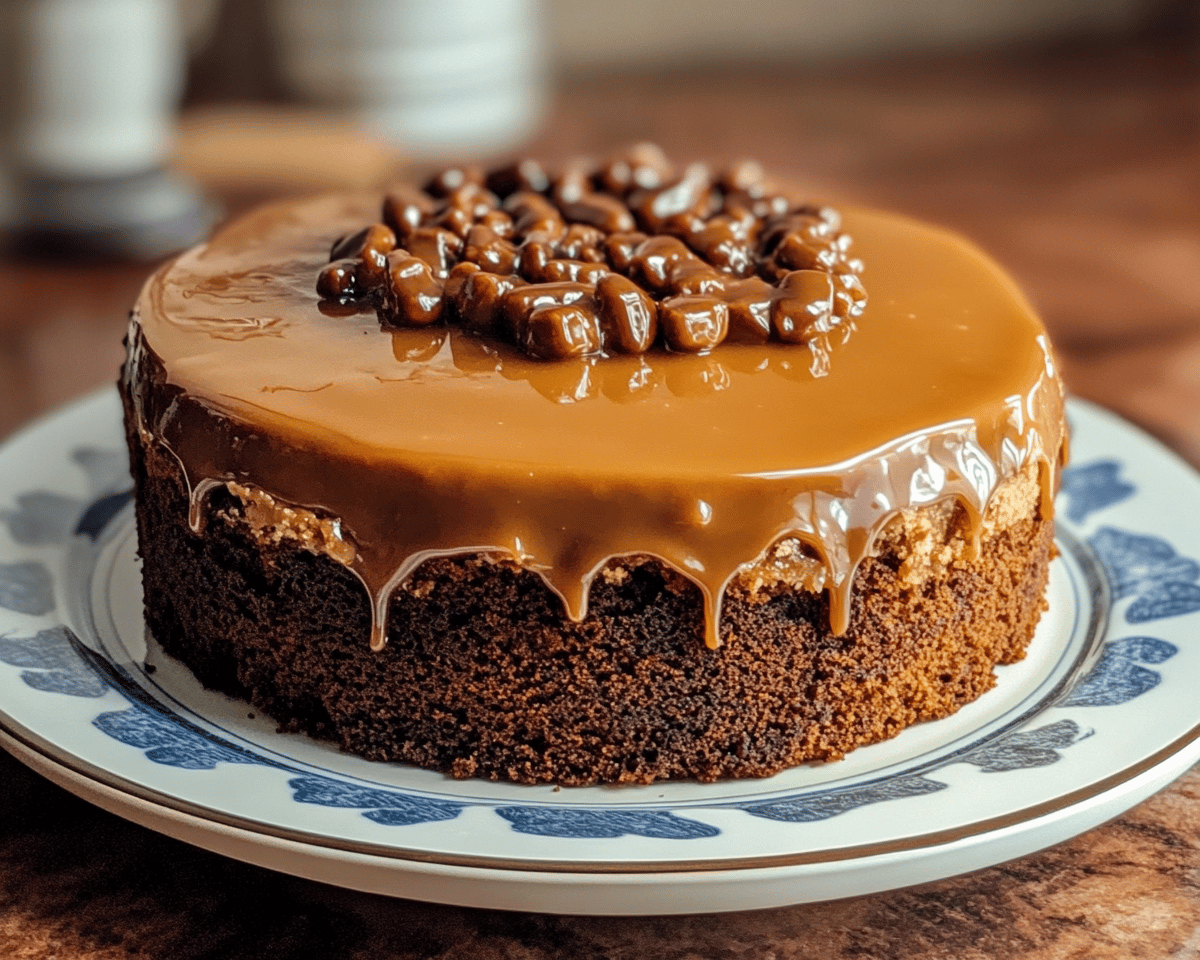 Turtle Caramel Cake Yummy Bric