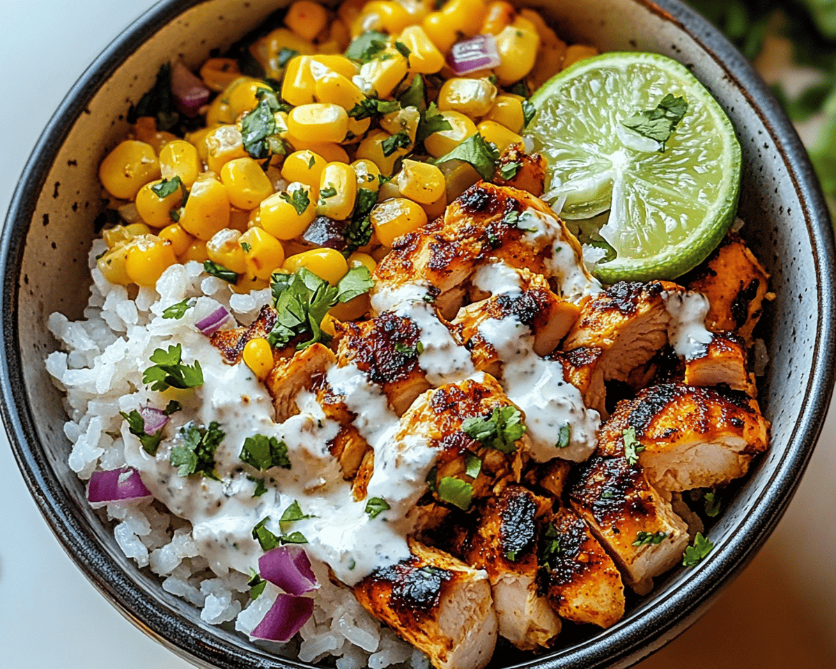 Authentic Mexican Street Corn Chicken and Rice Bowl – Yummy Bric