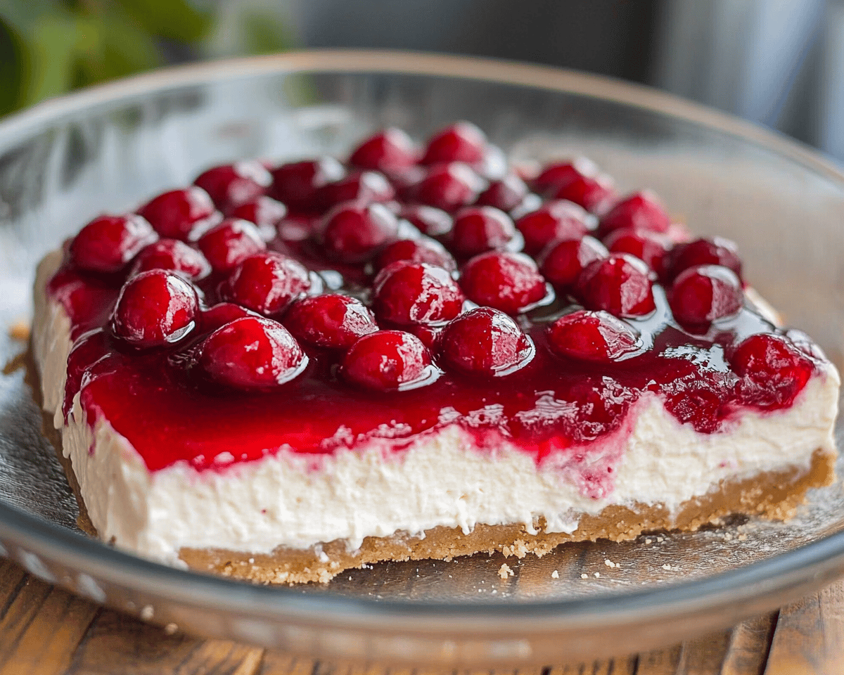 Easiest No-Bake Cherry Cheesecake – Yummy Bric