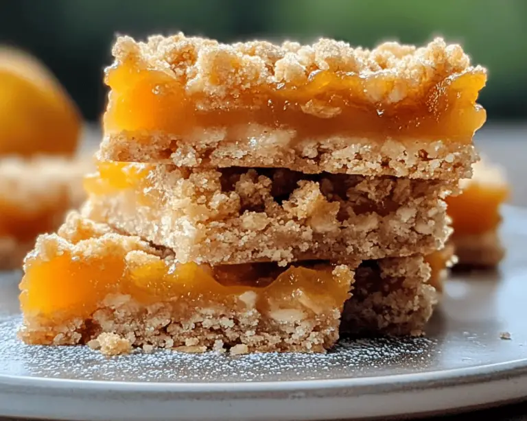 Easy Apricot Crisp Bars – Yummy Bric