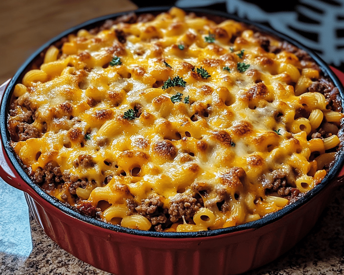 Cheesy Ground Beef Macaroni Bake – The Ultimate Comfort Food! – Yummy Bric
