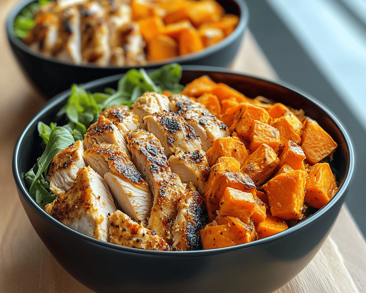 Healthy Chicken & Sweet Potato Meal Prep Bowls in 35 Minutes – Yummy Bric