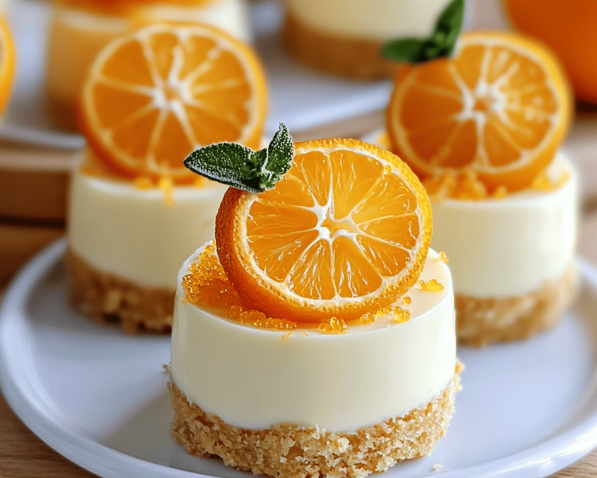 No-Bake Mini Orange Cheesecakes | Easy Individual Dessert – Yummy Bric