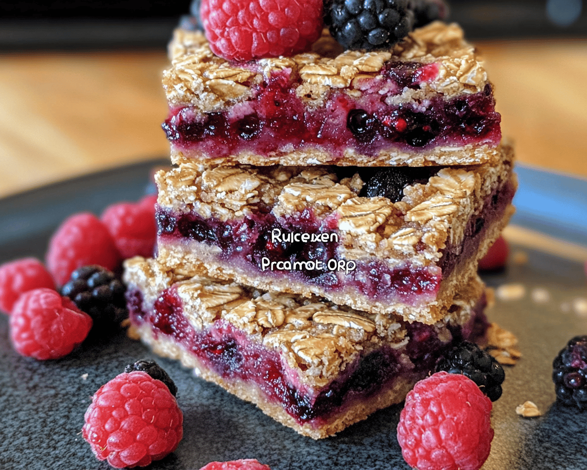 Berry Oatmeal Snack Bars – Soft, Chewy & Naturally Sweet! – Yummy Bric