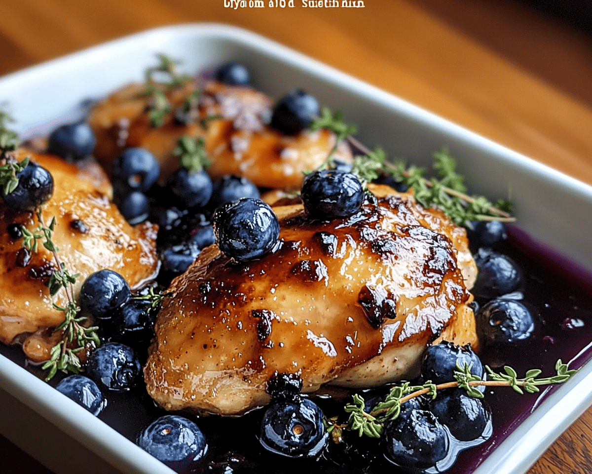 Blueberry Thyme Chicken – Sweet, Savory & Elegantly Simple! – Yummy Bric