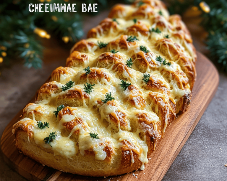 Cheesy Christmas Tree Bread Recipe | Festive Holiday Appetizer – Yummy Bric
