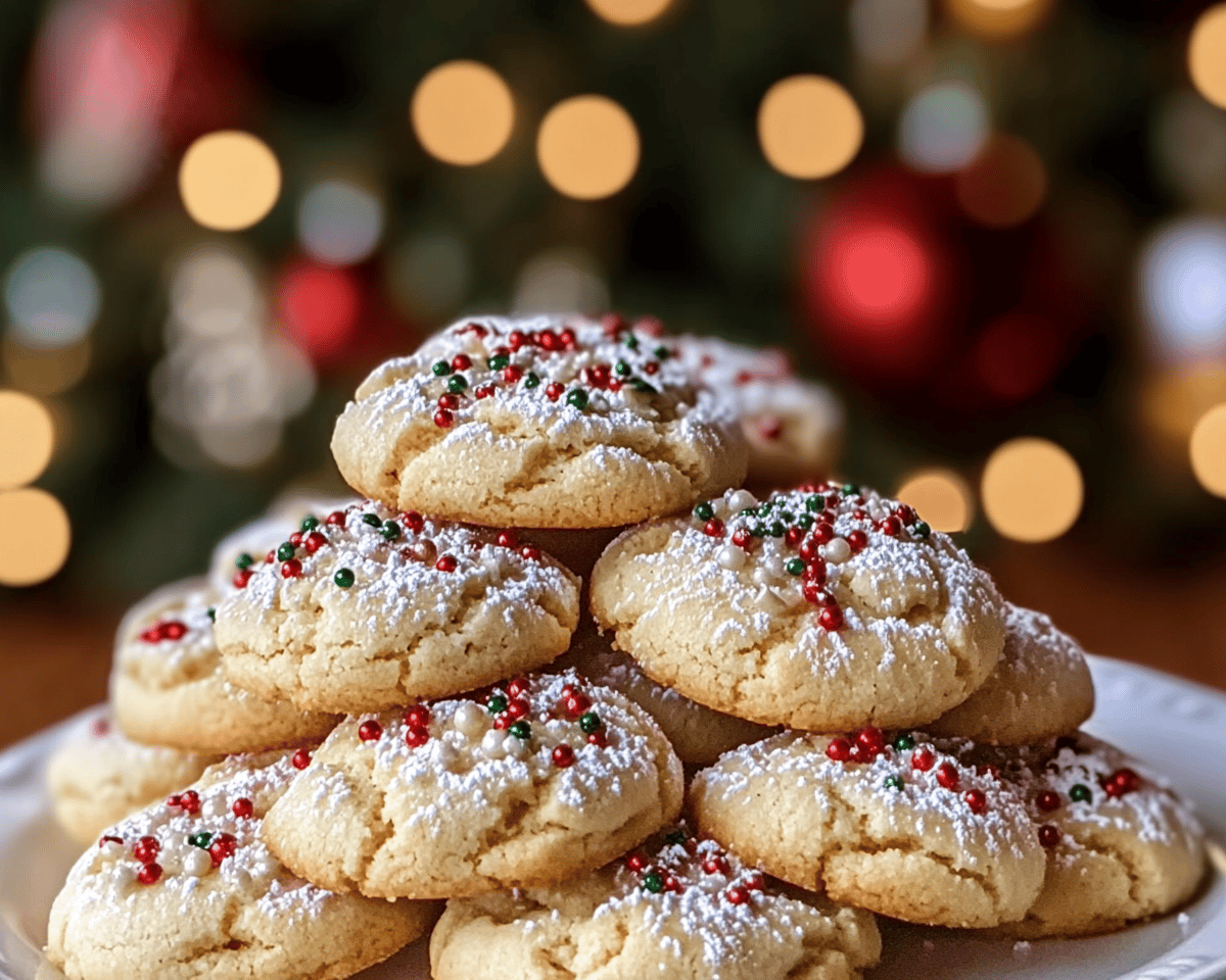 Christmas Ooey Gooey Butter Cookies Recipe | Festive Holiday Cookie ...
