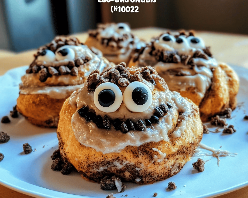 Cookie Monster Cinnamon Rolls – Sweet, Gooey & Playfully Fun! – Yummy Bric