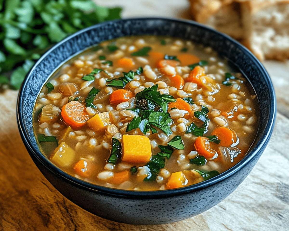 Cozy Vegan Hearty Vegetable Barley Soup Recipe – Yummy Bric