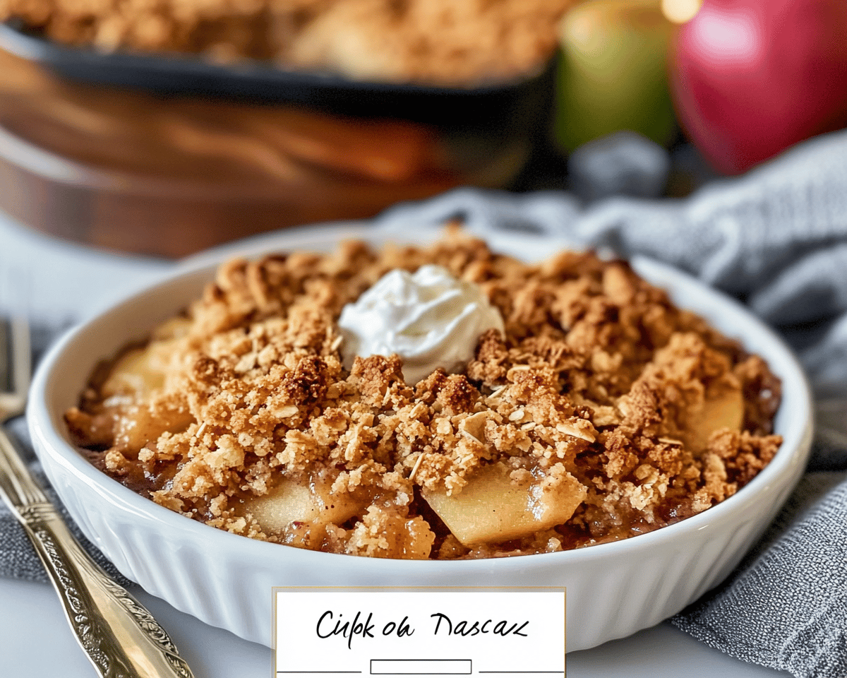 Crispy Apple Crisp Recipe | Simple & Delicious Dessert – Yummy Bric