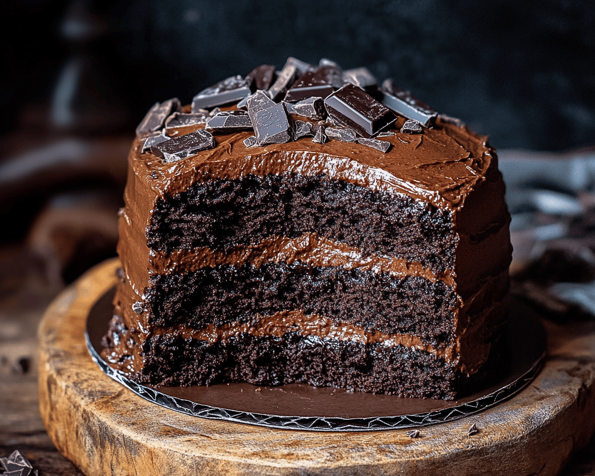 Dark Chocolate Lovers’ Dream | Mount Doom Cake Recipe – Yummy Bric