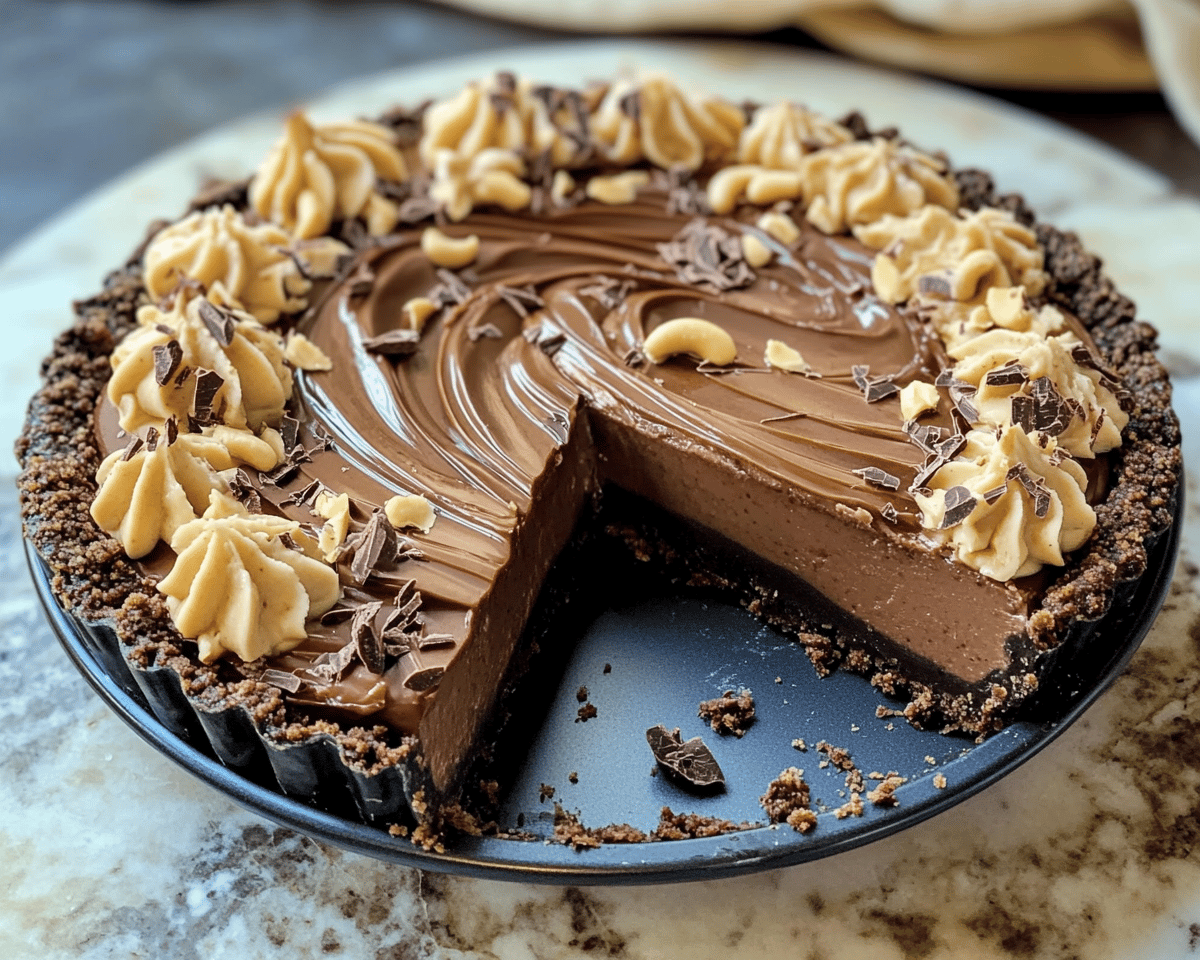Decadent No-Bake Chocolate Peanut Butter Pie – Yummy Bric