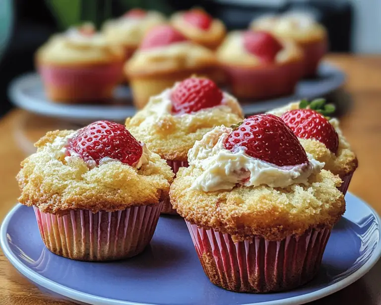 Decadent Strawberry Cream Cheese Muffins – Yummy Bric