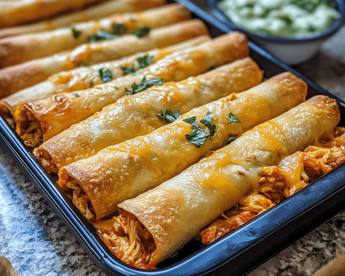 Easy Baked Chicken Taquitos: Crunchy & Cheesy! – Yummy Bric