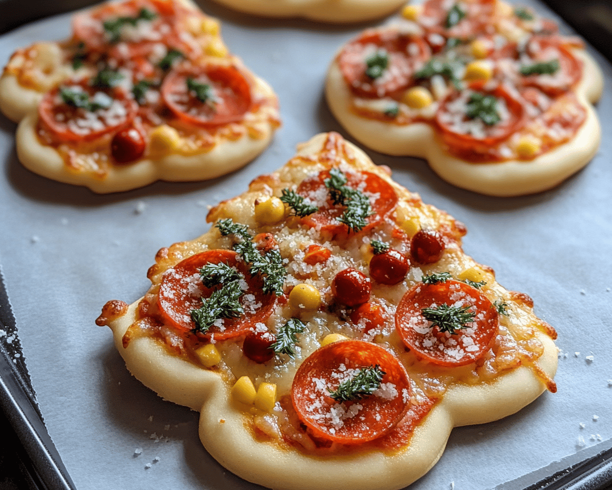 Easy Tree-Shaped Mini Pizzas | Perfect Christmas Party Snack – Yummy Bric