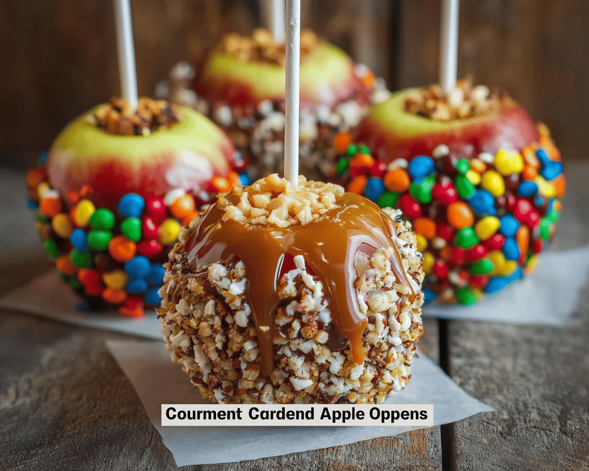 Gourmet Candy-Coated Caramel Apple Creations – Crunchy, Gooey ...