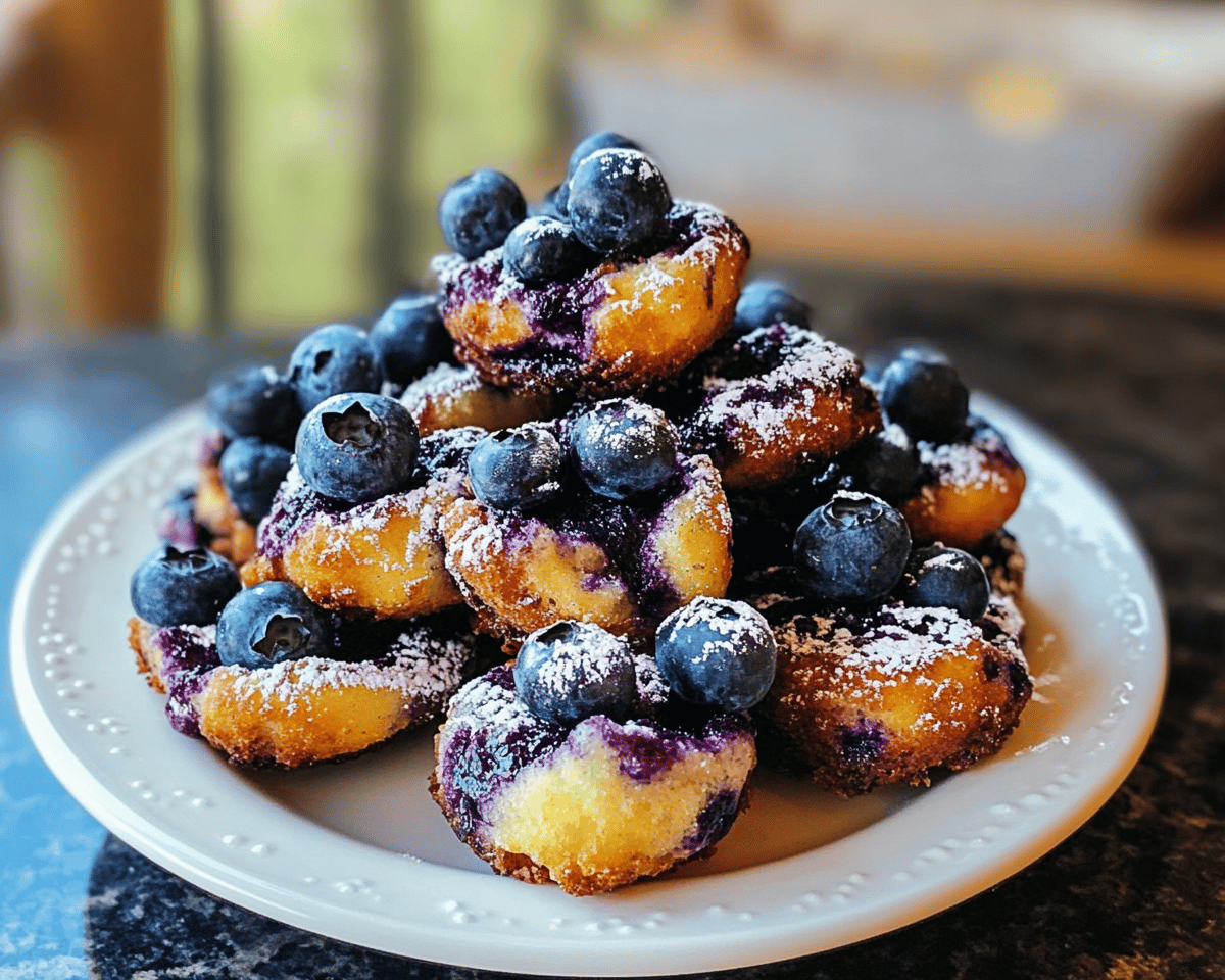 Healthy Baked Blueberry Fritter Bites – Yummy Bric