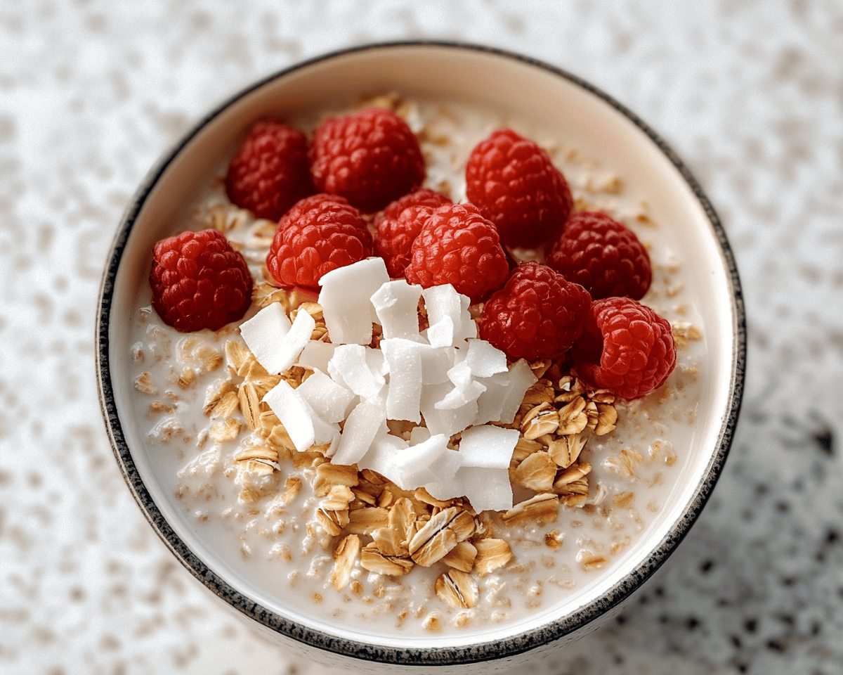 Joyful Morning Overnight Oats Using Creamy Coconut – Yummy Bric