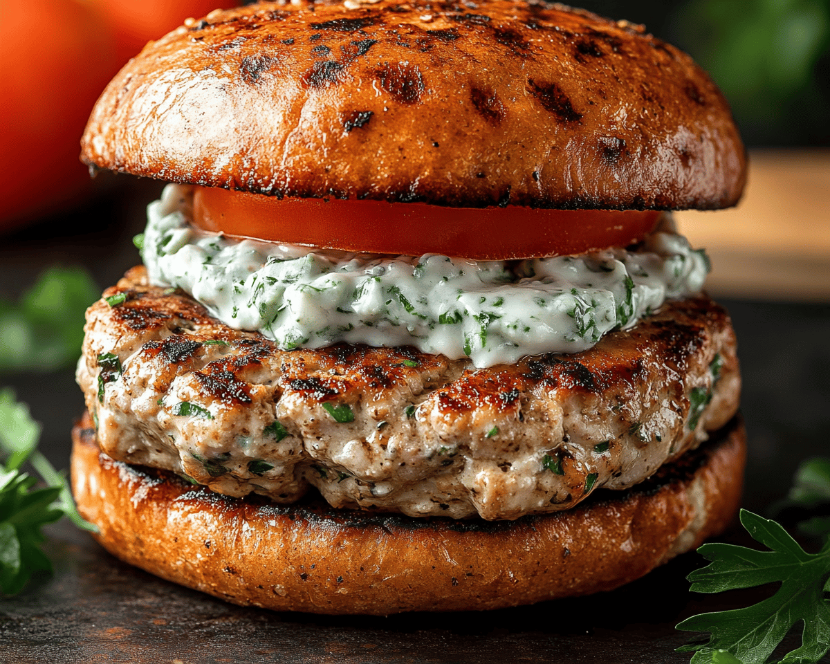 Make Juicy Greek Chicken Burgers With Amazing Tzatziki Sauce – Yummy Bric