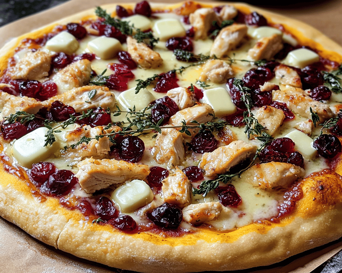 Make This Irresistibly Quick Cranberry Chicken And Brie Pizza For ...