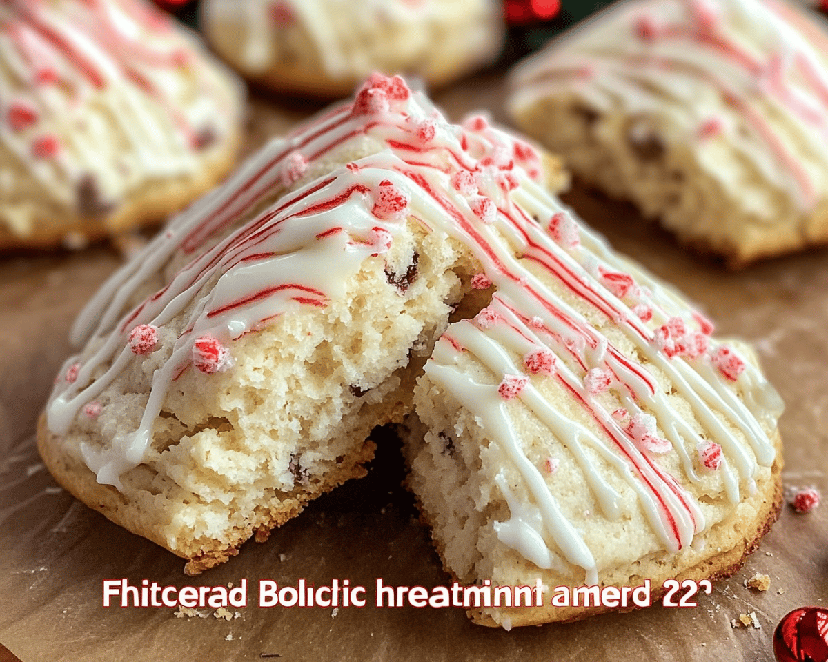 Peppermint White Chocolate Scones – Buttery, Festive & Drizzled with ...