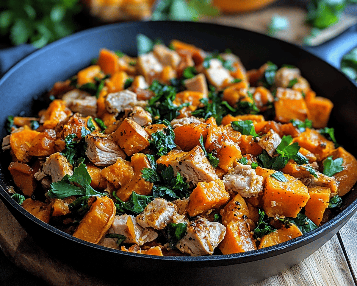 Quick Turkey Sweet Potato Skillet Recipe – Yummy Bric