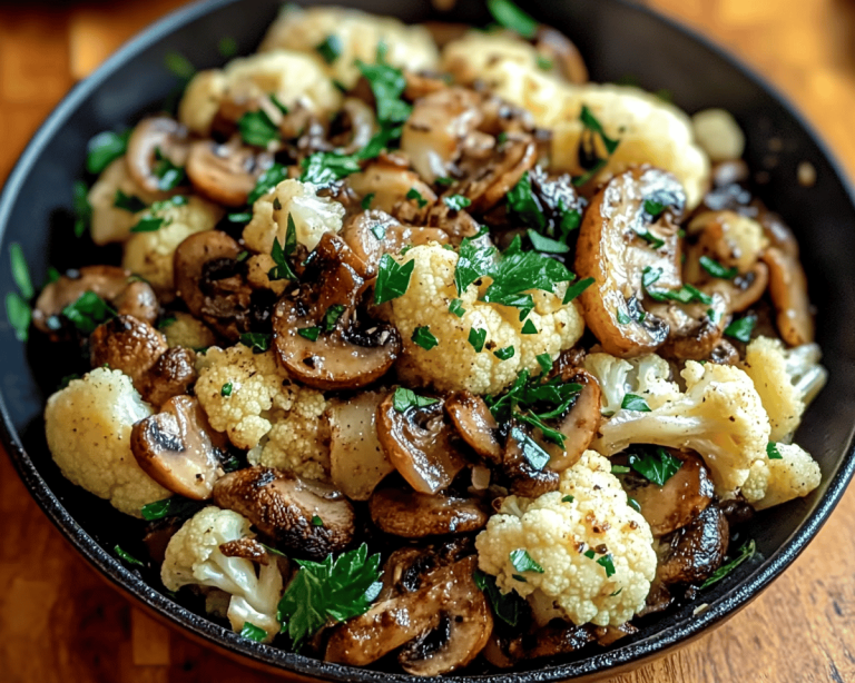 Savor the Flavor With This Easy Garlic Cauliflower Mushroom Skillet ...