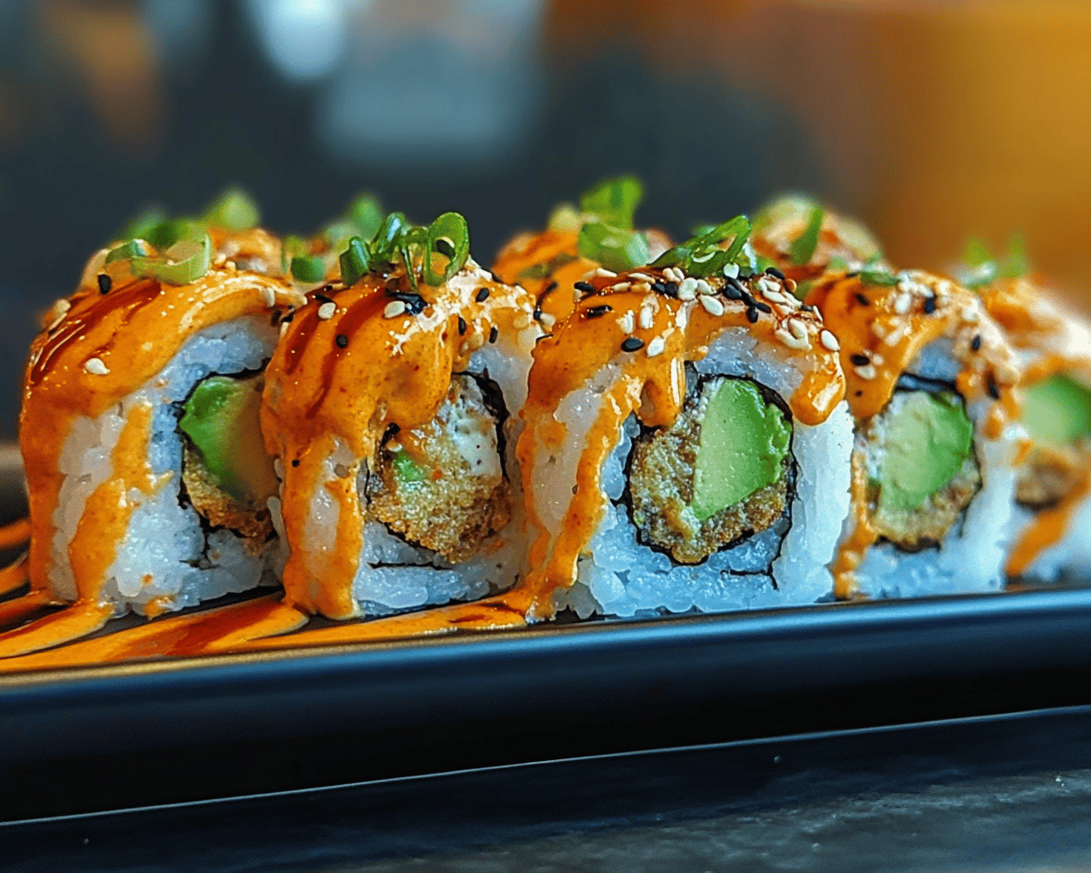 Spicy Volcano Roll Sushi Recipe – Yummy Bric