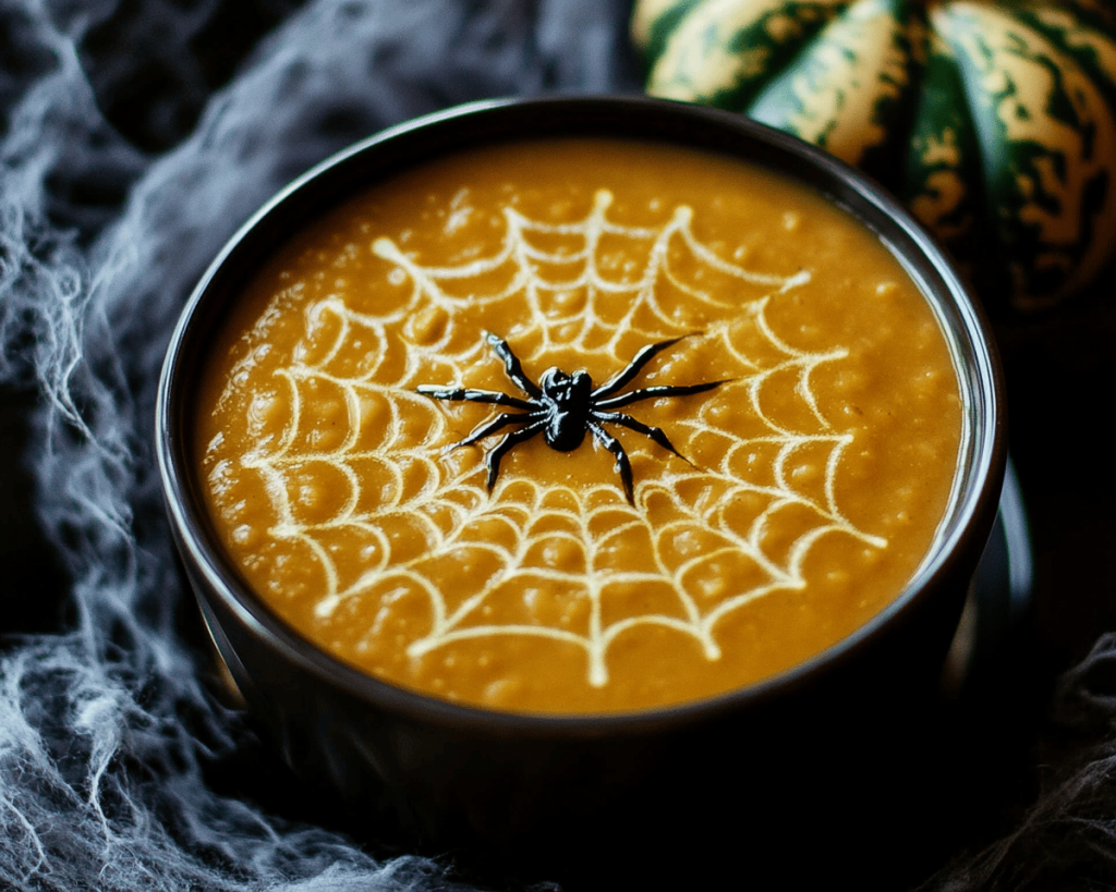 Spiderweb Split Pea Soup – Spooky, Creamy & Perfect for Halloween ...