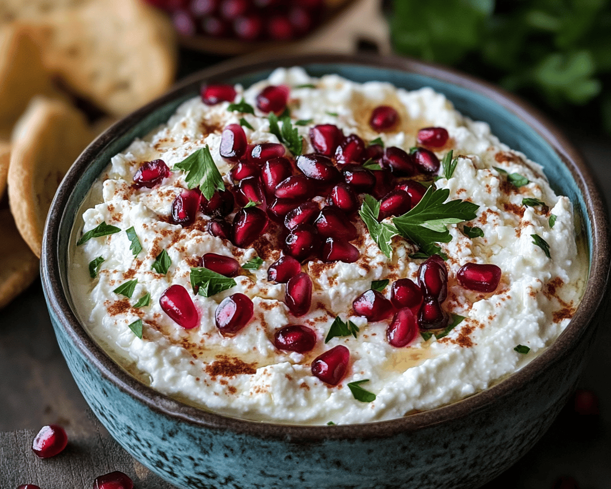 Tangy Pomegranate Feta Cheese Dip Recipe – Yummy Bric