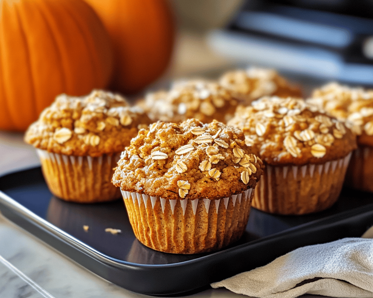 Warm Pumpkin Oatmeal Muffins for Fall – Yummy Bric