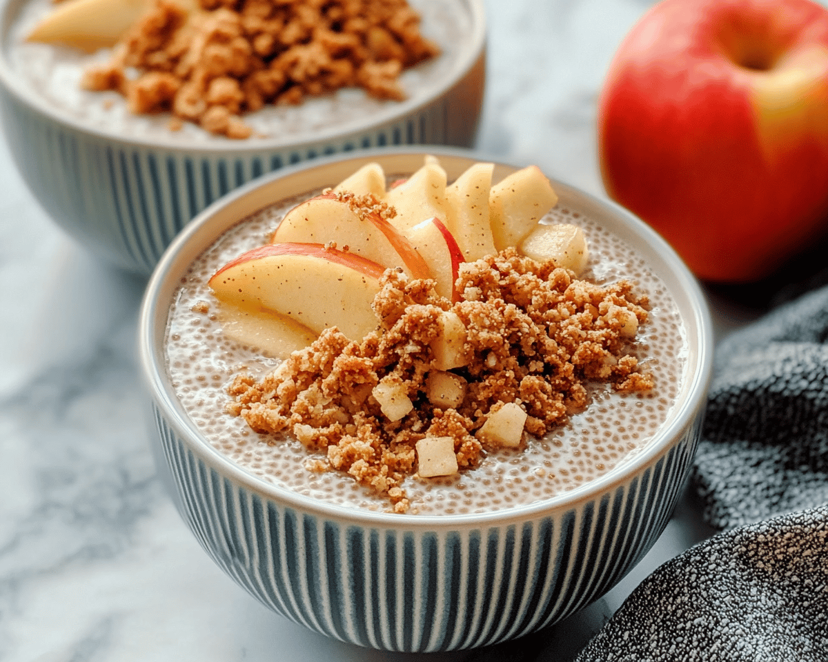 You Will Actually Want to Eat This Creamy Apple Crumble Chia Pudding ...