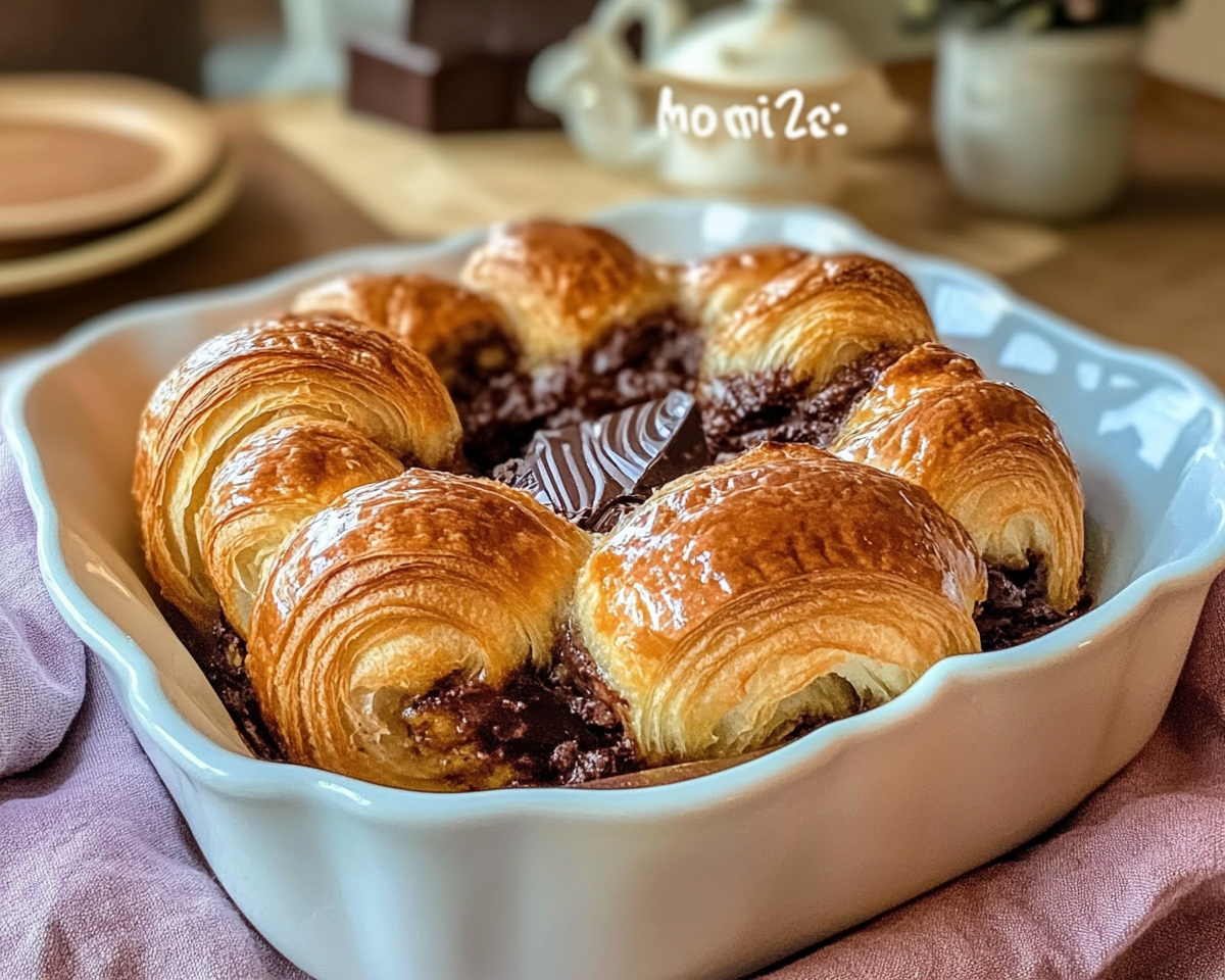 Cozy Chocolate Croissant Breakfast Bake – Yummy Bric