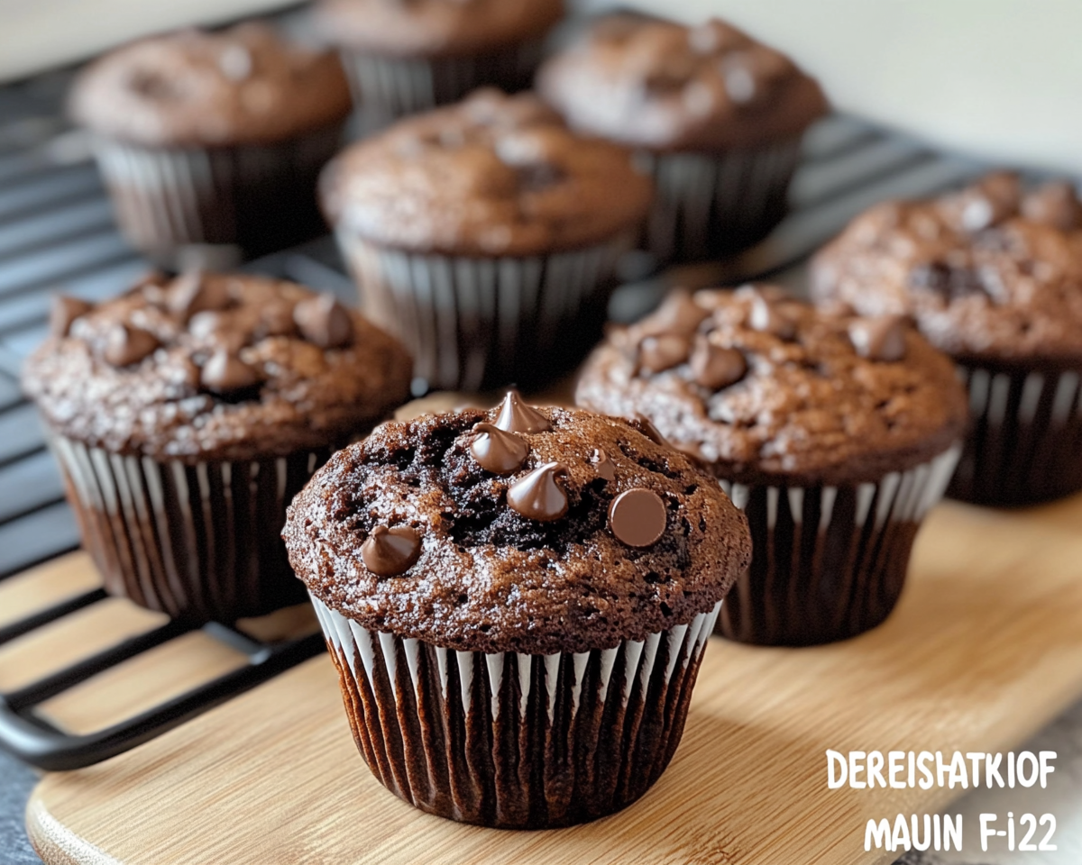 Delicious Double Chocolate Zucchini Muffins – Yummy Bric
