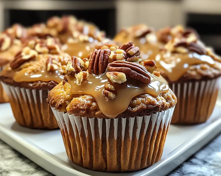 Delicious Salted Caramel Pecan Muffins Recipe – Yummy Bric