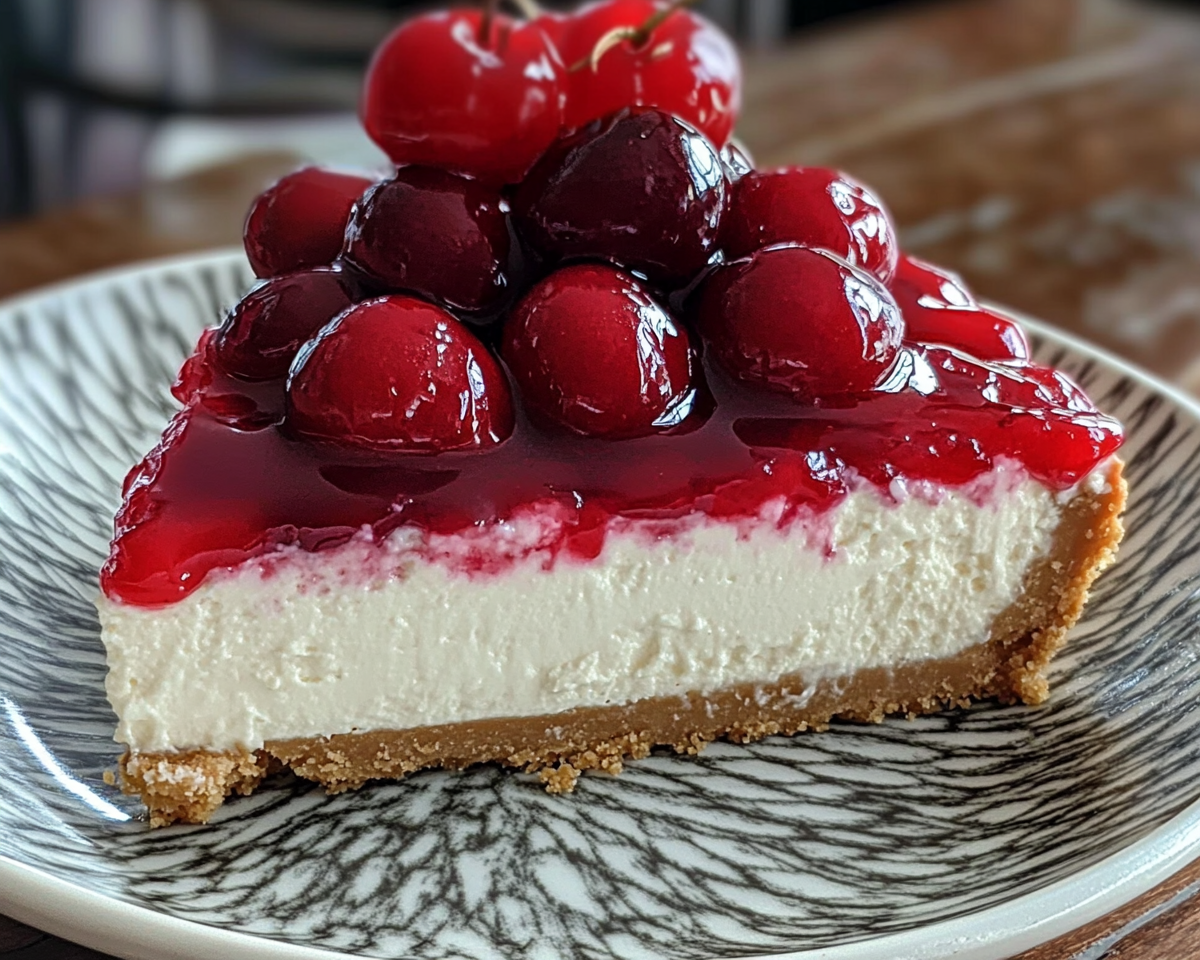 Easy No Bake Cherry Cheesecake Recipe for Quick Dessert – Yummy Bric