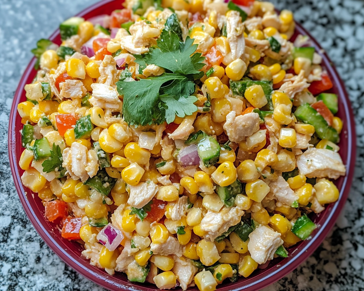 Easy Street Corn Chicken Salad for Quick Lunches – Yummy Bric