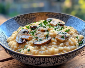 Mushroom Risotto for Two (Romantic Dinner Recipe) – Yummy Bric