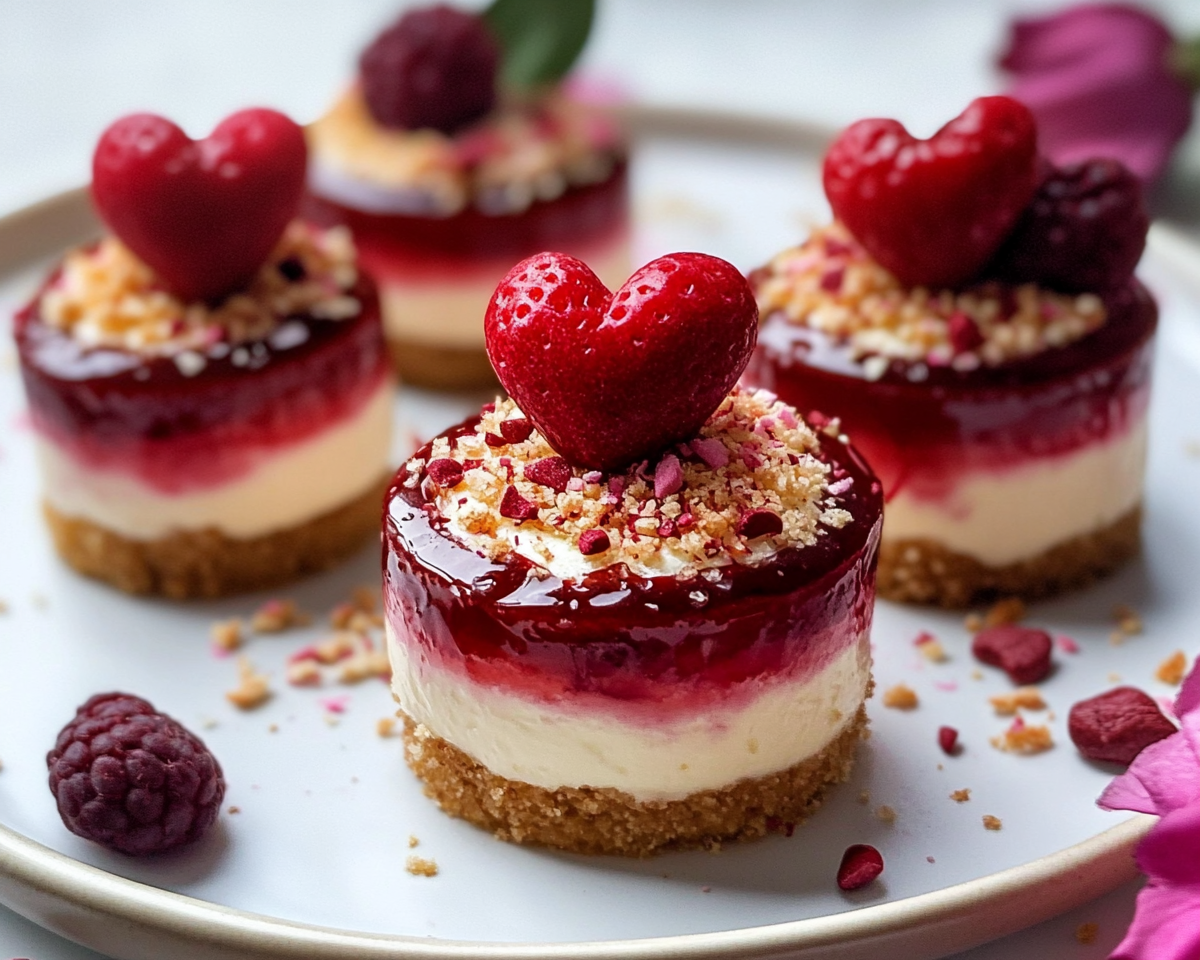 Valentine Mini Cheesecakes (Easy Dessert Recipe) – Yummy Bric
