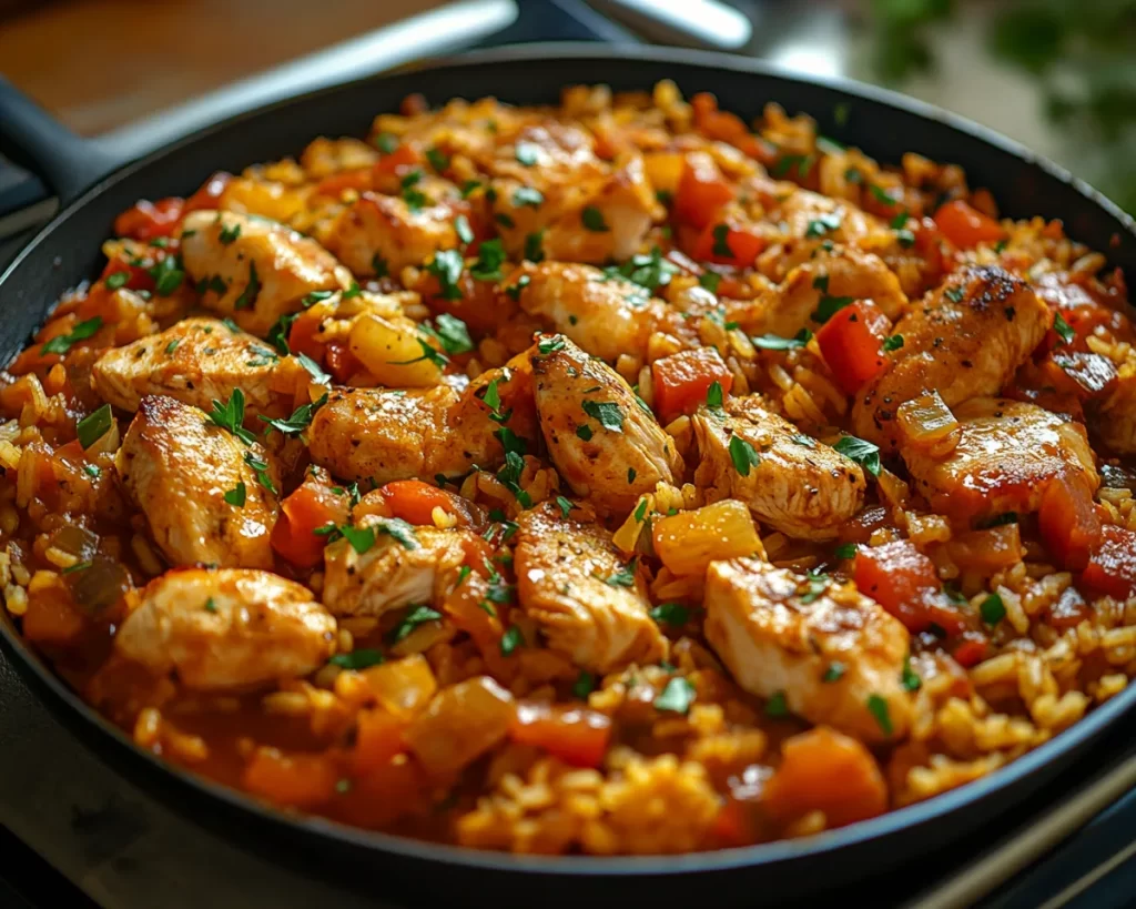 Easy Dinner Recipes for Family Comfort Foods: Chicken and Rice Skillet ...