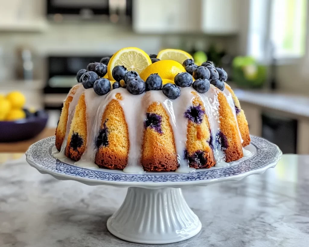Spring Cake: Lemon Blueberry Bundt Cake (Moist + Easy) – Yummy Bric