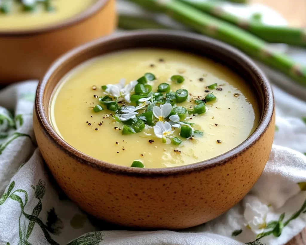 Spring Soup: Asparagus Soup (Light + Creamy) – Yummy Bric