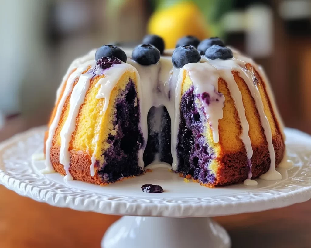 Spring Cake: Lemon Blueberry Bundt Cake (Moist + Easy) – Yummy Bric